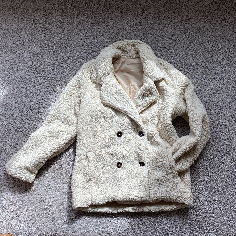 Teddy Sherpa Coat - Gem